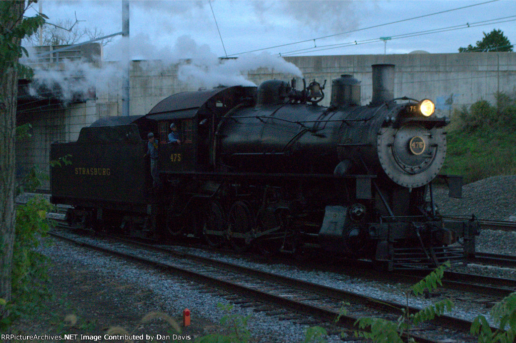 Running around the train